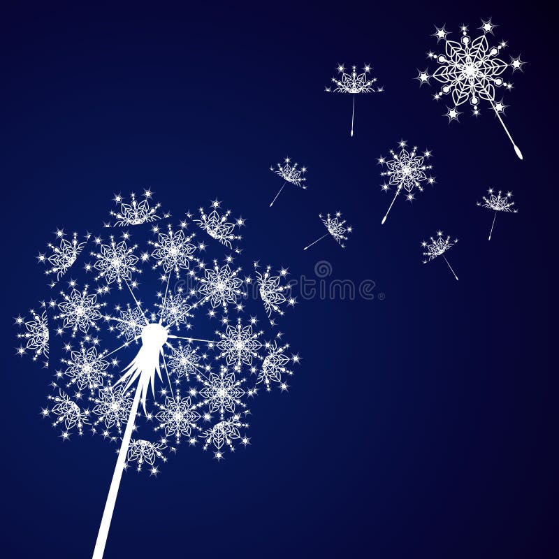 Dandelion wish stock vector. Illustration of minimal - 85761354