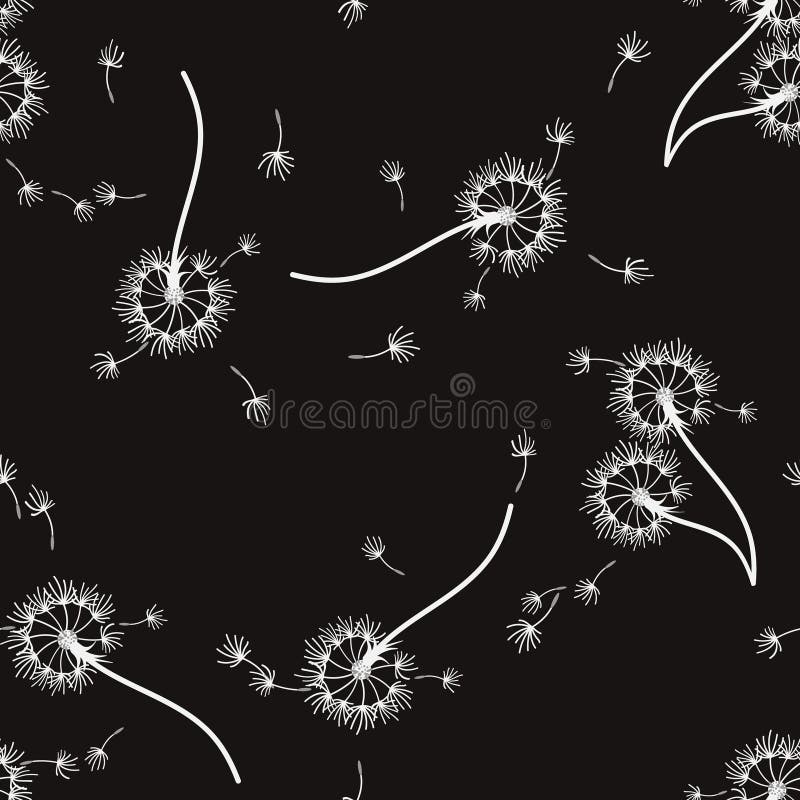Dandelion Background Your Design. Abstract Floral Seamless Pattern ...