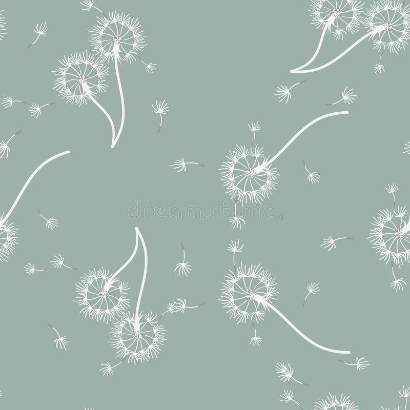 Dandelion Background Your Design. Abstract Floral Seamless Pattern ...