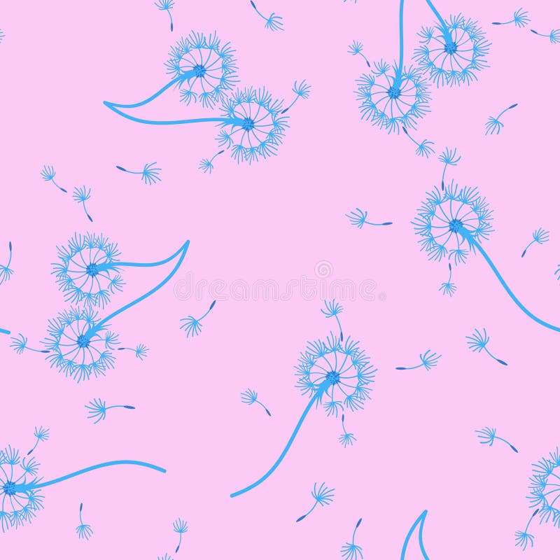 Dandelion Background Your Design. Abstract Floral Seamless Pattern ...