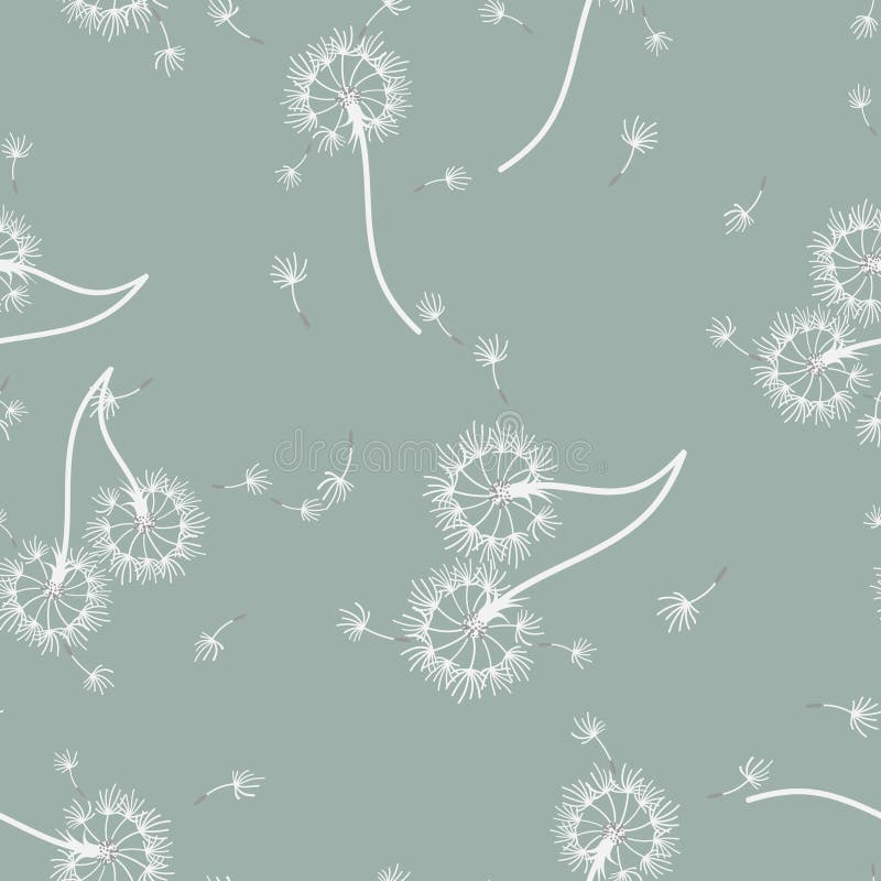 Dandelion Background Your Design. Abstract Floral Seamless Pattern ...