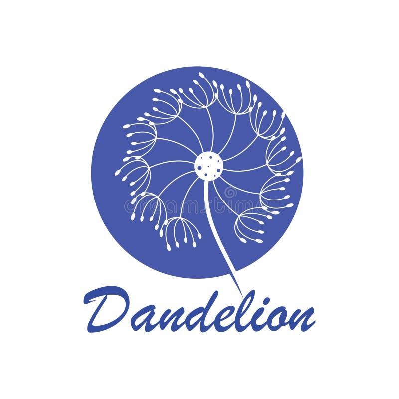 Dandelion Flower Logo Vector Template Stock Illustration - Illustration ...