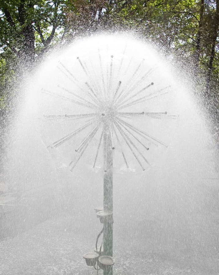 Dandelion fountain stock image. Image of exploding, fountain - 14310243