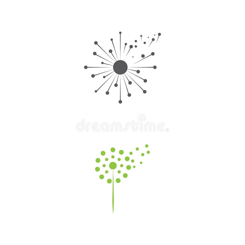 Dandelion Icon Vector Illustration Design Logo Stock Illustration ...