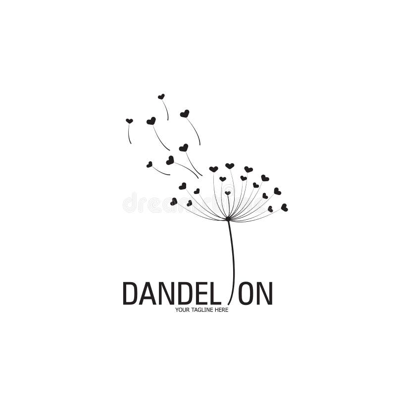 Dandelion Logo Template. Taraxacum Flower Vector Design Stock Vector ...