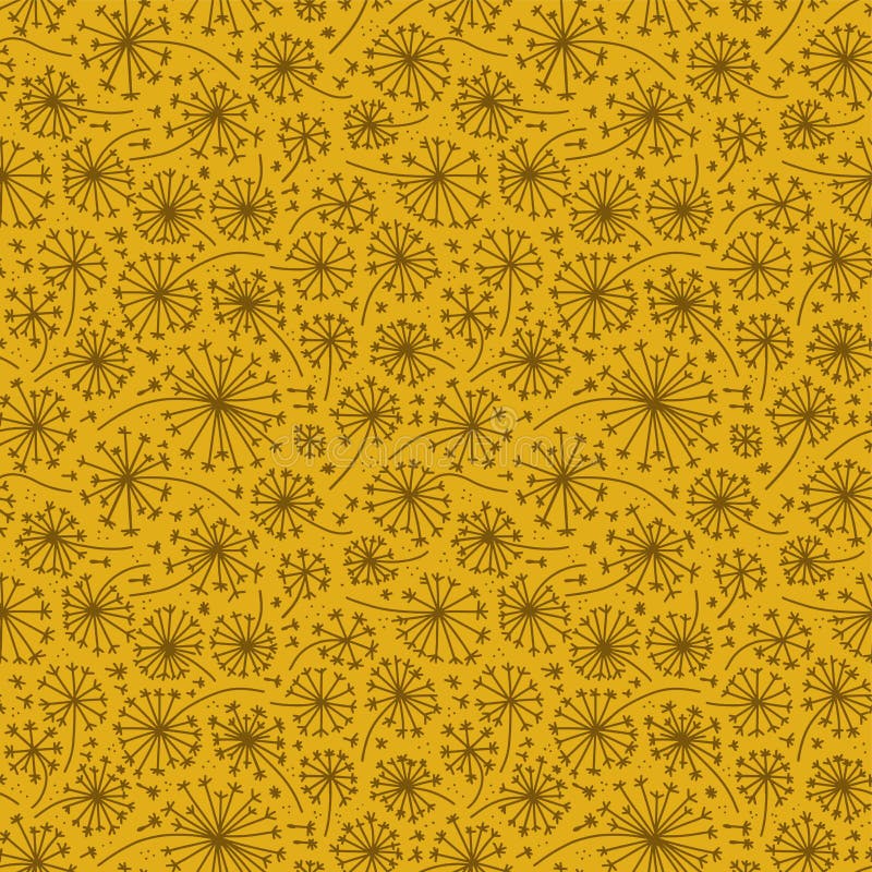 Dandelion seamless pattern stock vector. Illustration of decor - 21558300