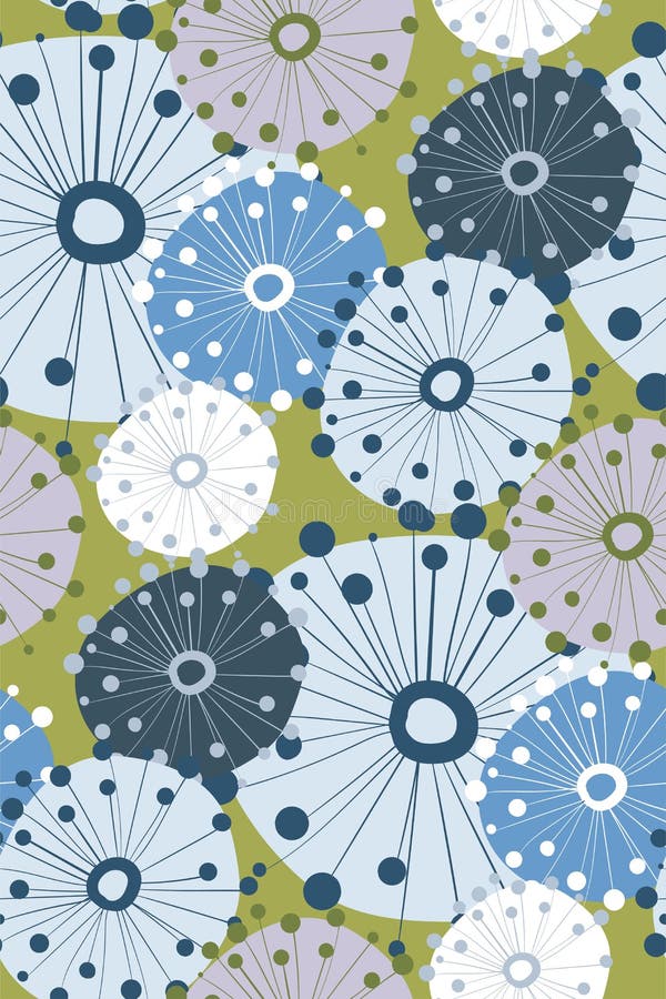 Dandelion seamless pattern stock vector. Illustration of decor - 21558300
