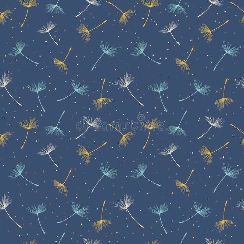 Dandelion seamless pattern stock vector. Illustration of decor - 21558300