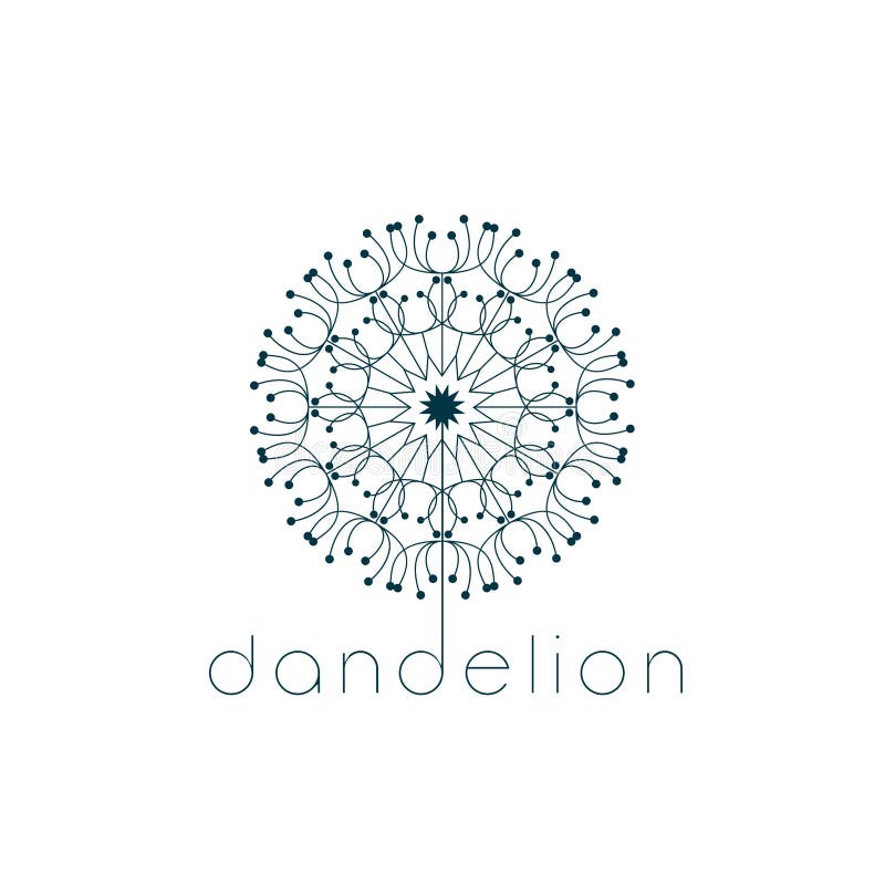 Dandelion symbol stock vector. Illustration of botany - 41683599