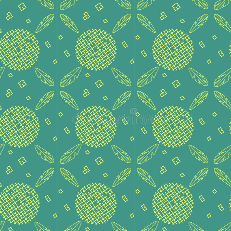 Dandelions Field Seamless Pattern Stock Vector - Illustration of simple ...