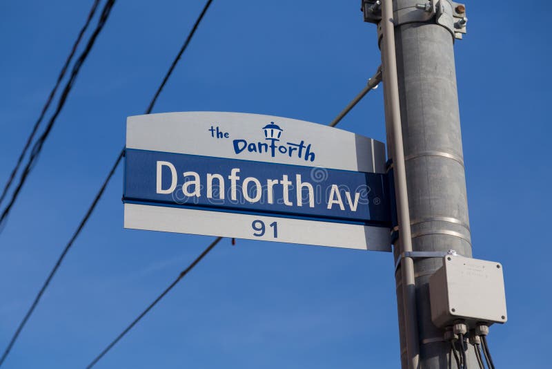Danforth Avenue editorial image. Image of bright, danforth - 55701510