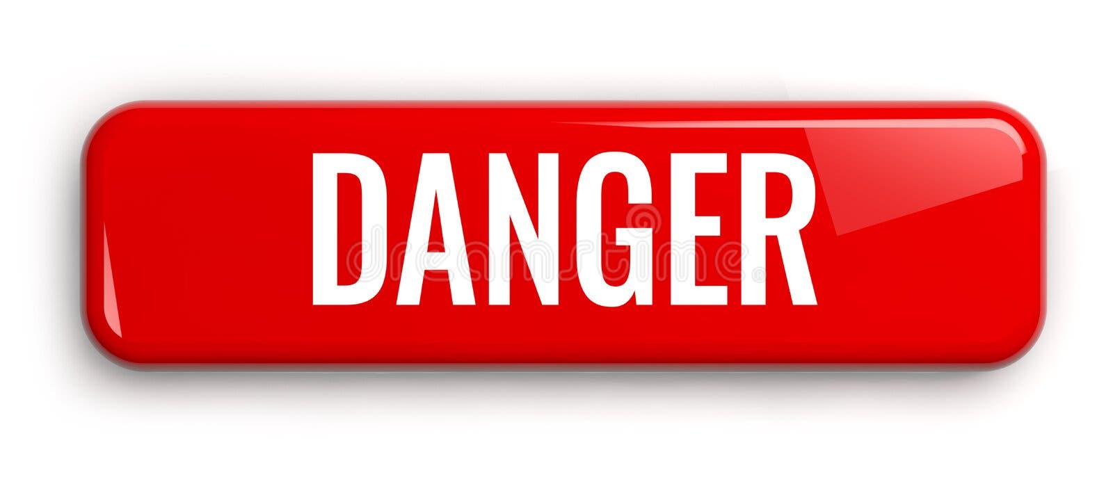 Hud Danger Alert. Attention Vector Red Interface Sign, Warning or ...