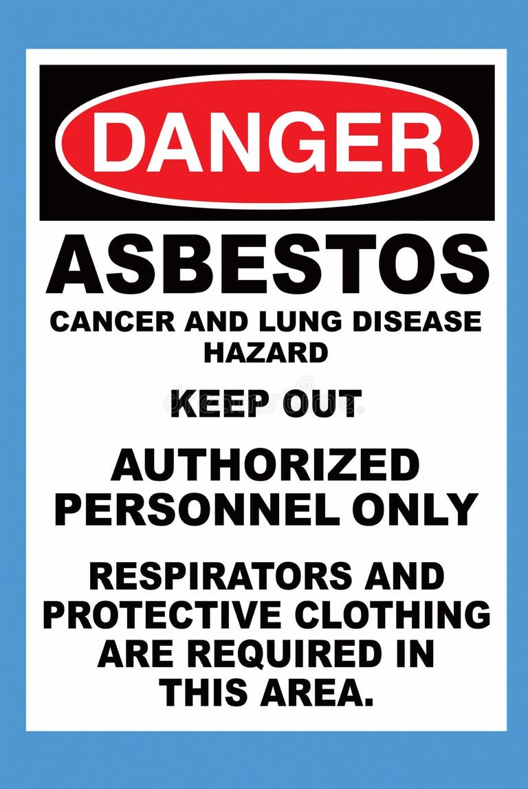 Red Asbestos Danger Stock Illustrations – 207 Red Asbestos Danger Stock ...