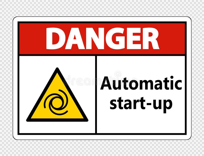 Danger Do Not Start Symbol Sign, Vector Illustration, Isolate on White ...