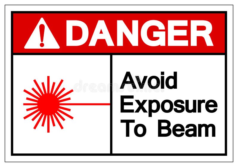 Danger Avoid Exposure To Beam Symbol Sign, Vector Illustration, Isolate ...
