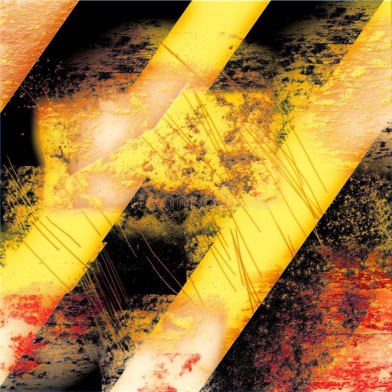 Danger Background in Grunge Style Stock Illustration - Illustration of ...
