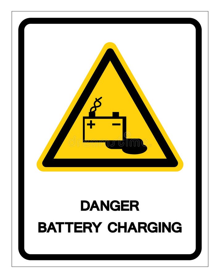 Danger Battery Acid Symbol Sign, Vector Illustration, Isolate on White ...