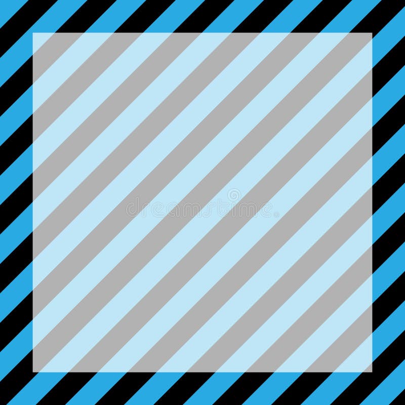 Danger, Black and White Striped Border, Vector Illustration Stock ...