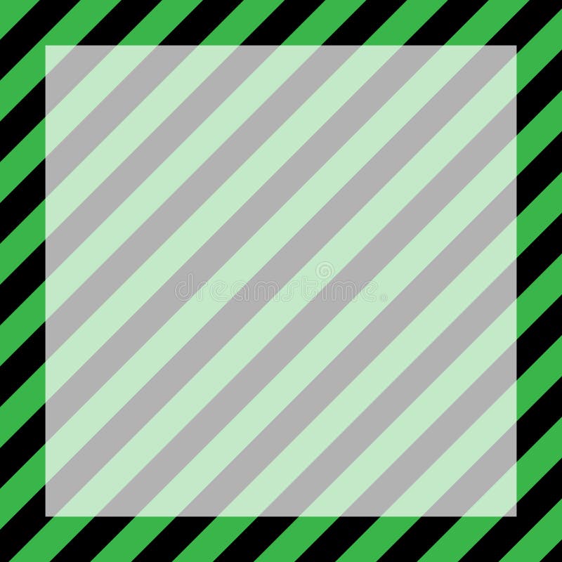 Danger, Black and Green Striped Background Template, Vector ...