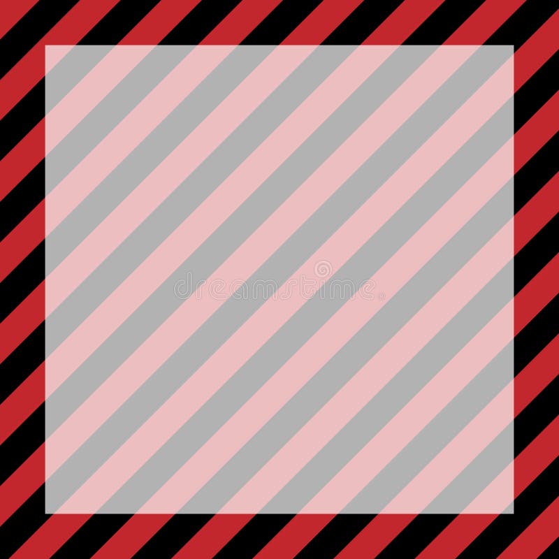 Danger, Black and White Striped Border, Vector Illustration Stock ...