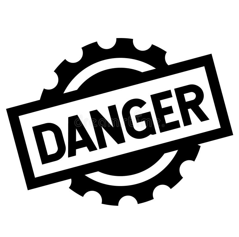 Danger black stamp stock vector. Illustration of threat - 124404978