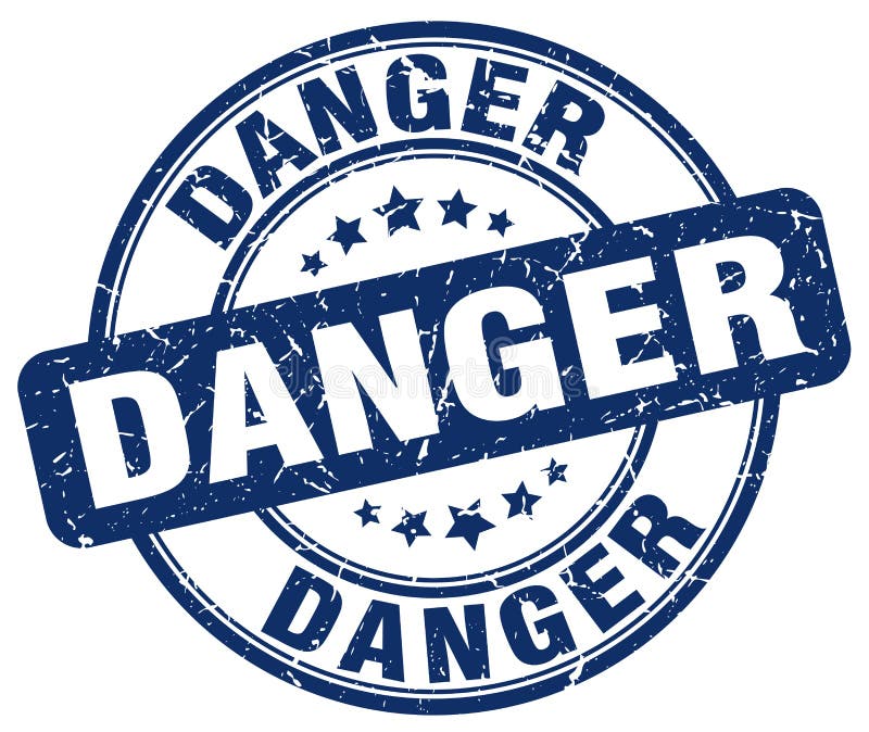 Danger Blue 3d Speech Bubble Stock Vector - Illustration of label ...