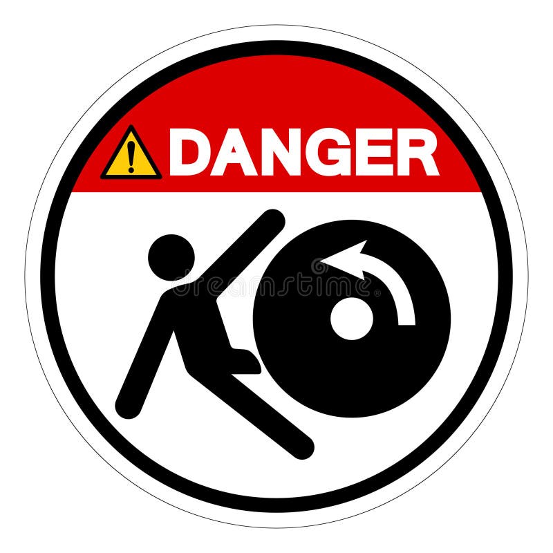 Danger Body in Rollers Symbol Sign, Vector Illustration, Isolate on ...