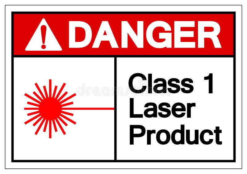 Warning Class 1 Laser Product Symbol Sign, Vector Illustration, Isolate ...