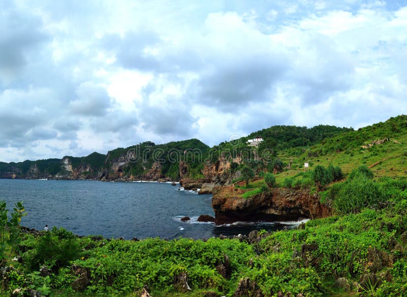 Danger Cliff with Beautifull View Stock Image - Image of cliff, view ...