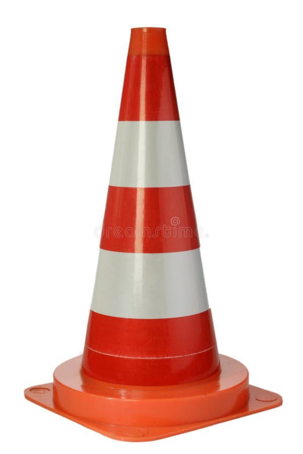 Road warning cone stock image. Image of path, safety - 12821341