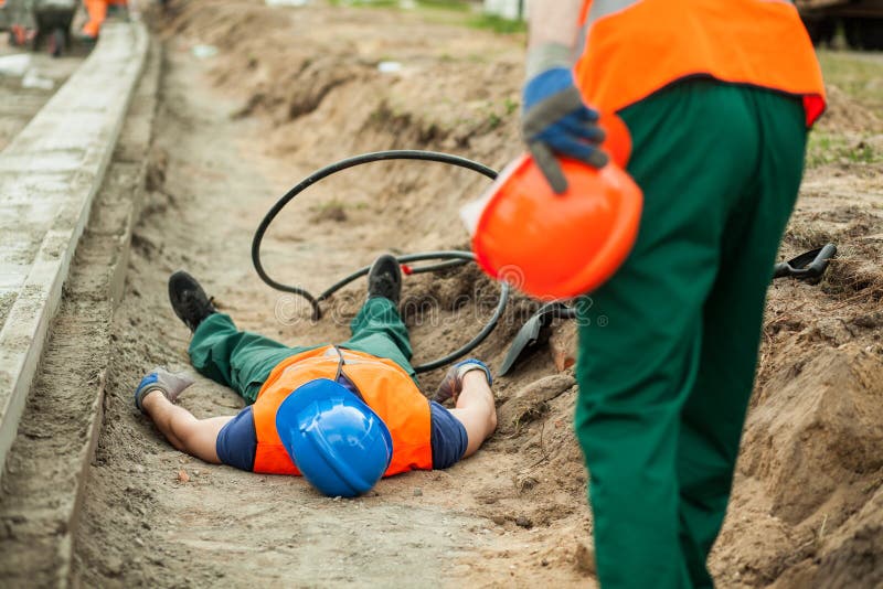 Danger at Construction Site Stock Photo - Image of site, curb: 67663146