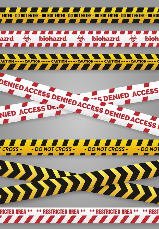 Danger construction tapes stock vector. Illustration of caution - 78241918