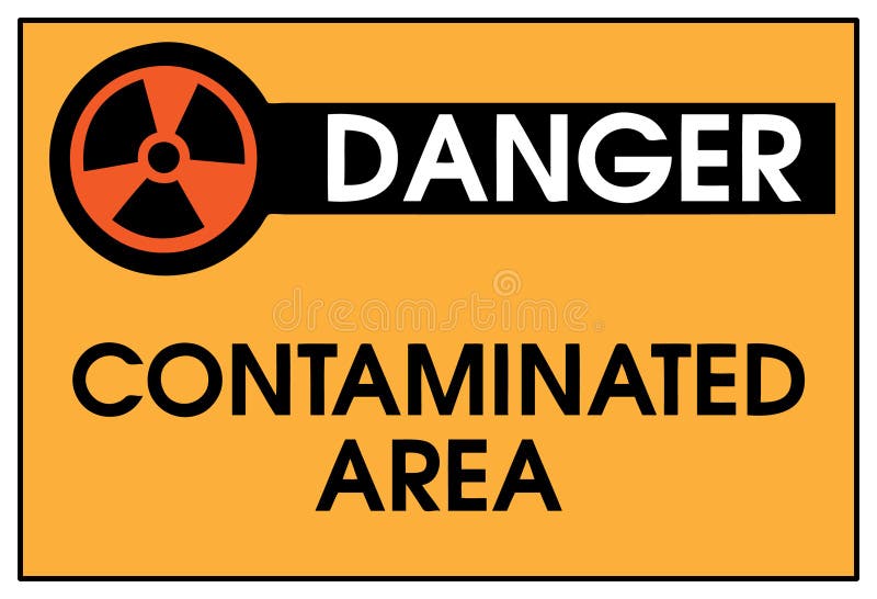 Danger Contaminated Area stock vector. Illustration of deadly - 7809651