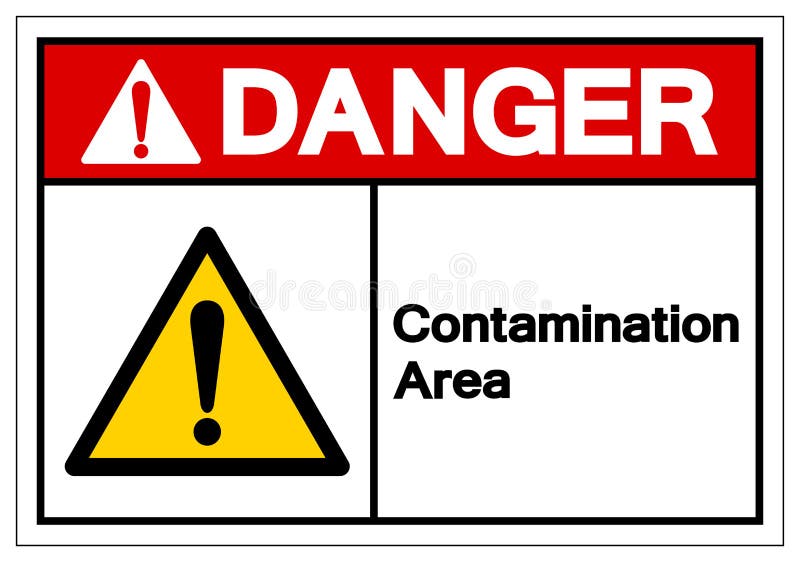 Danger Contamination Area Symbol Sign ,Vector Illustration, Isolate on ... Danger Contamination Area Symbol Sign ,Vector Illustration, Isolate on ...
