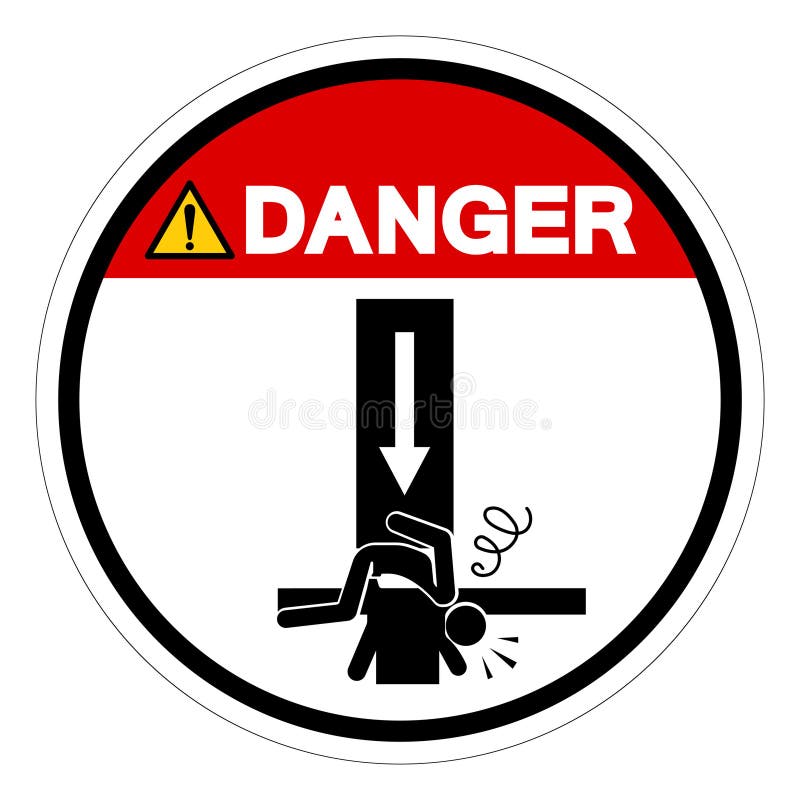 Danger Crush Hazard Symbol Sign, Vector Illustration, Isolate on White ...
