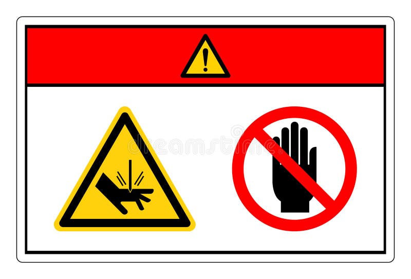 Danger Cut Hazard Hazard Do Not Touch Symbol Sign, Vector Illustration ...