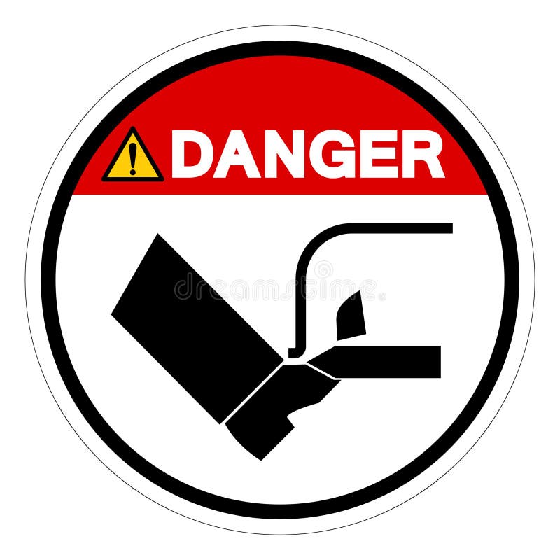 Danger Cut Hazard Foot Symbol Sign, Vector Illustration, Isolate on ...