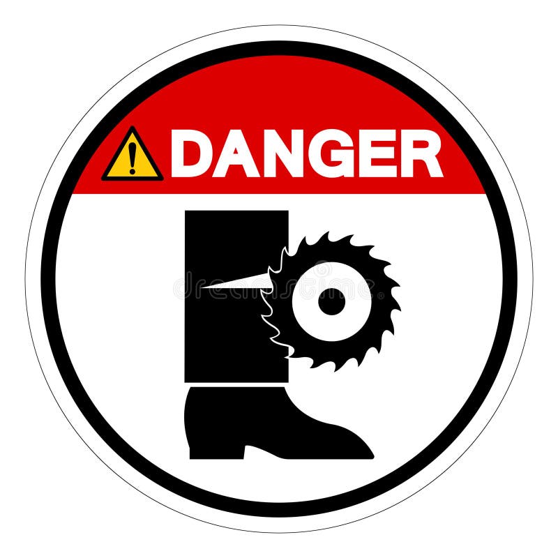 Danger Cut Hazard Leg Symbol Sign, Vector Illustration, Isolate on ...