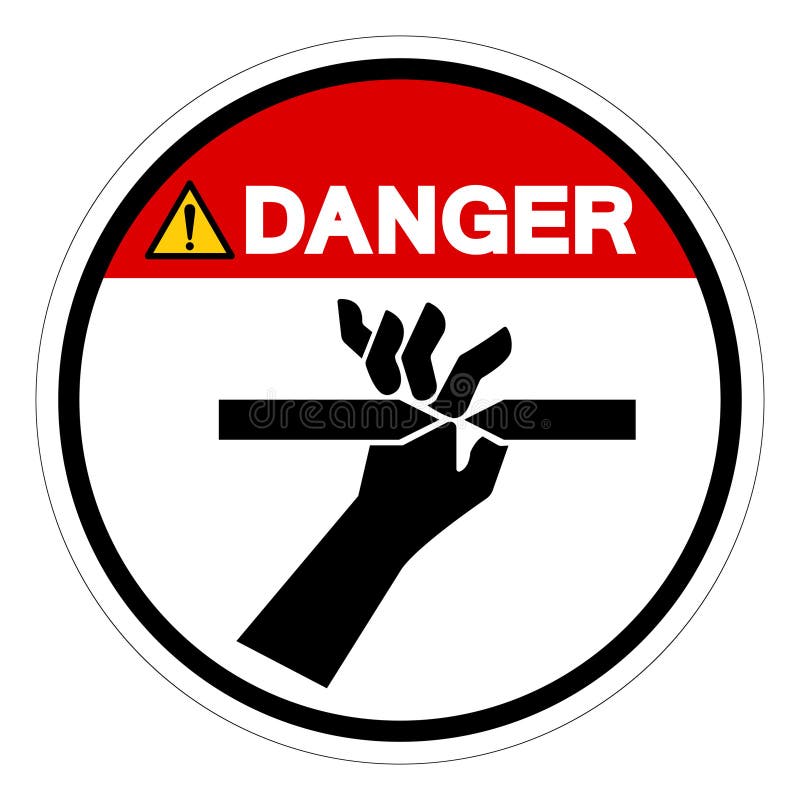 Danger Cutting of Fingers Symbol Sign, Vector Illustration, Isolate on ...