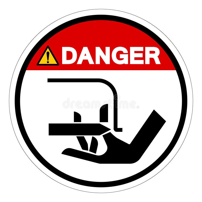 Danger Cutting Hazard Symbol Sign, Vector Illustration, Isolate on ...