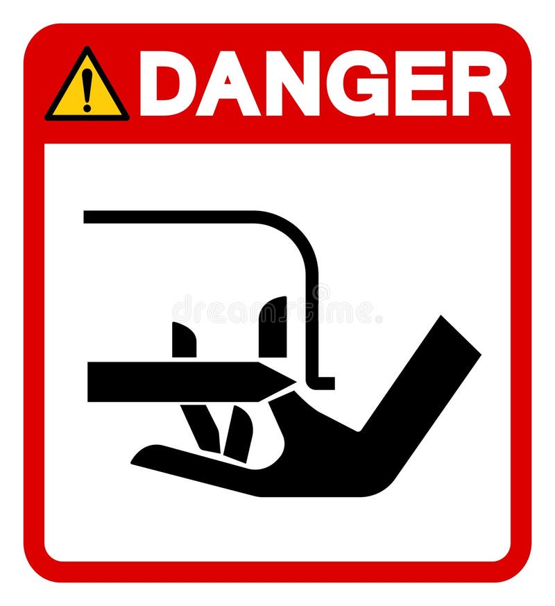 Danger Cutting Hazard Symbol Sign, Vector Illustration, Isolate on ...
