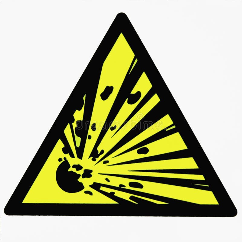 Danger de l'explosion illustration stock. Illustration du protection ...