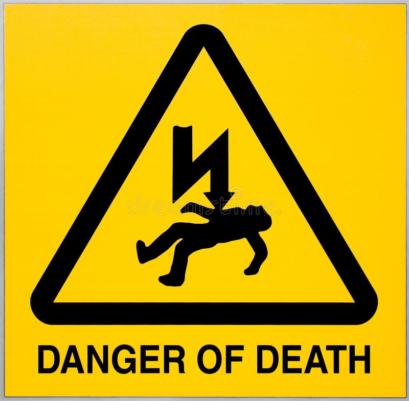Danger of Death Sign stock image. Image of warn, danger - 13119727