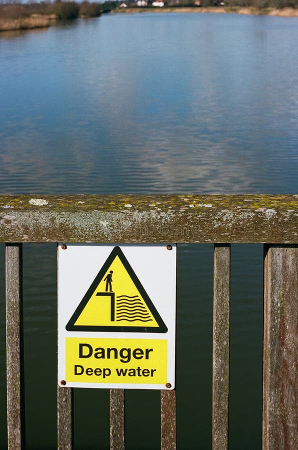 Deep water sign stock photo. Image of warning, water, indication - 2289838
