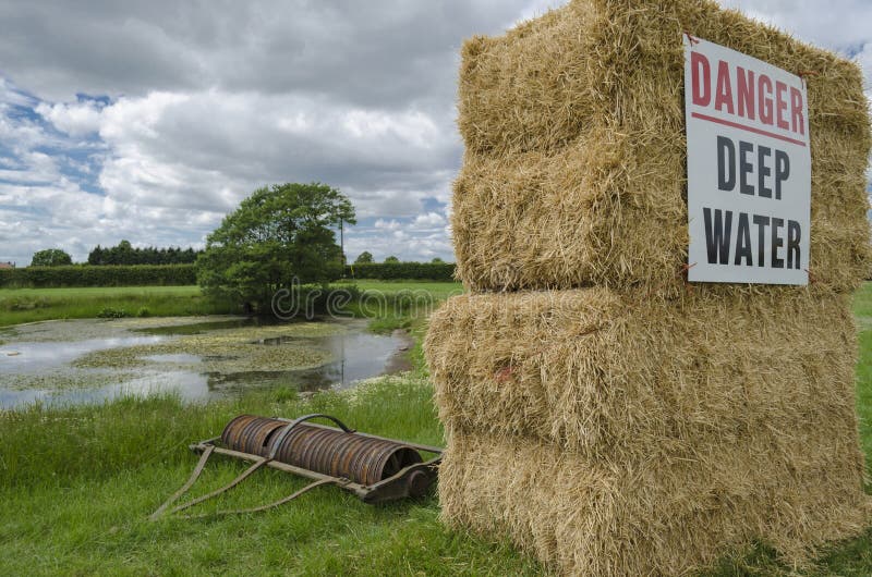 Danger, Deep Water stock photo. Image of stack, pool - 63975104
