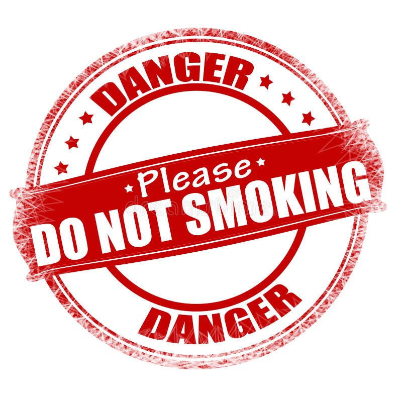 Danger do not smoking stock illustration. Illustration of stamp - 109190328