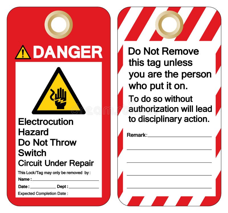 Danger Do Not Switch Off Symbol Sign, Vector Illustration, Isolate on ...