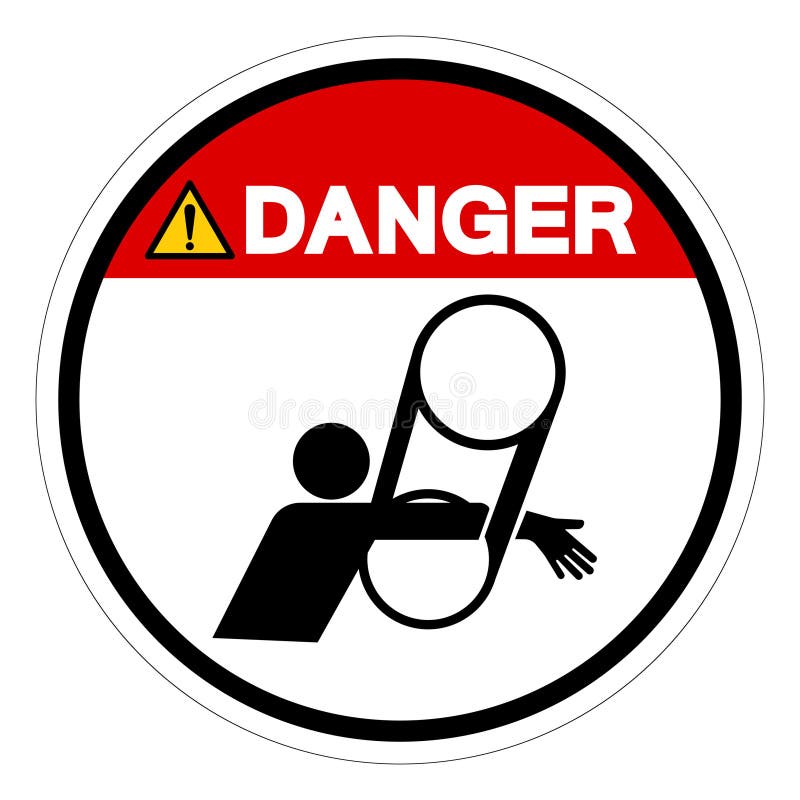 Danger Entanglement Hazard Arm Symbol Sign, Vector Illustration ...