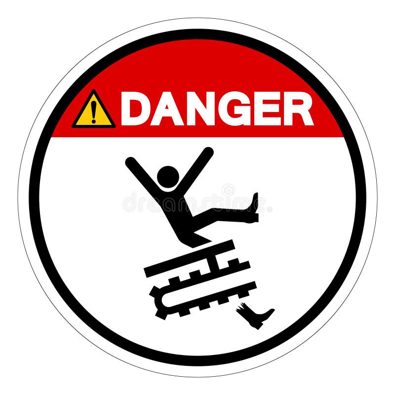 Danger Entanglement Hazard Leg Symbol Sign, Vector Illustration ...