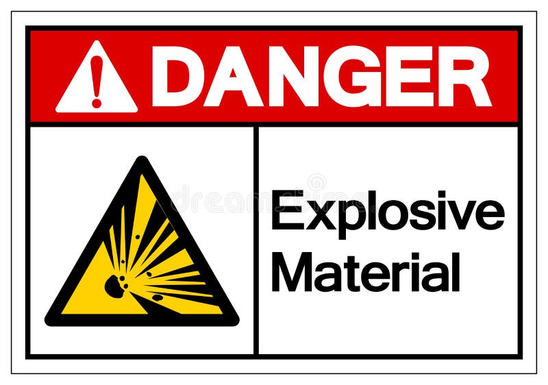 Danger Explosive Symbol Sign, Vector Illustration, Isolate on White ...